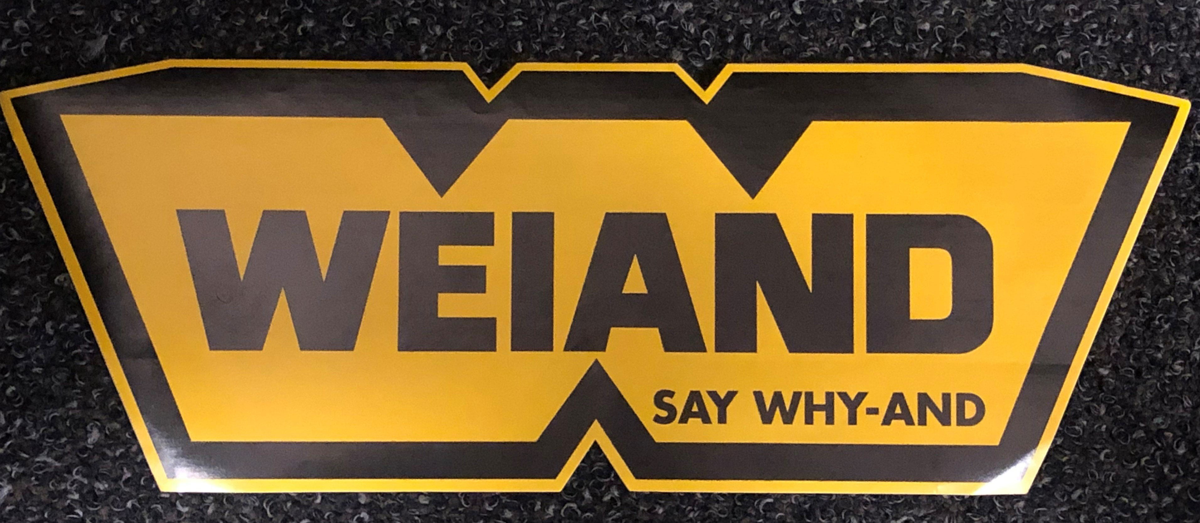 Weiand SAY WHY-AND Decal Large - Walmart.com
