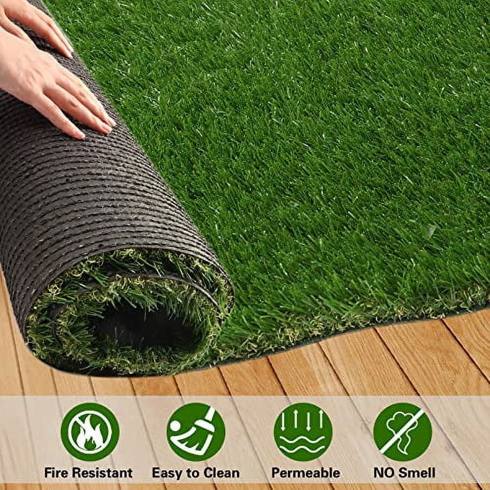 Weidear Artificial Grass Thick Turf 4 ft x 16 ft,1.38" Artificial ...