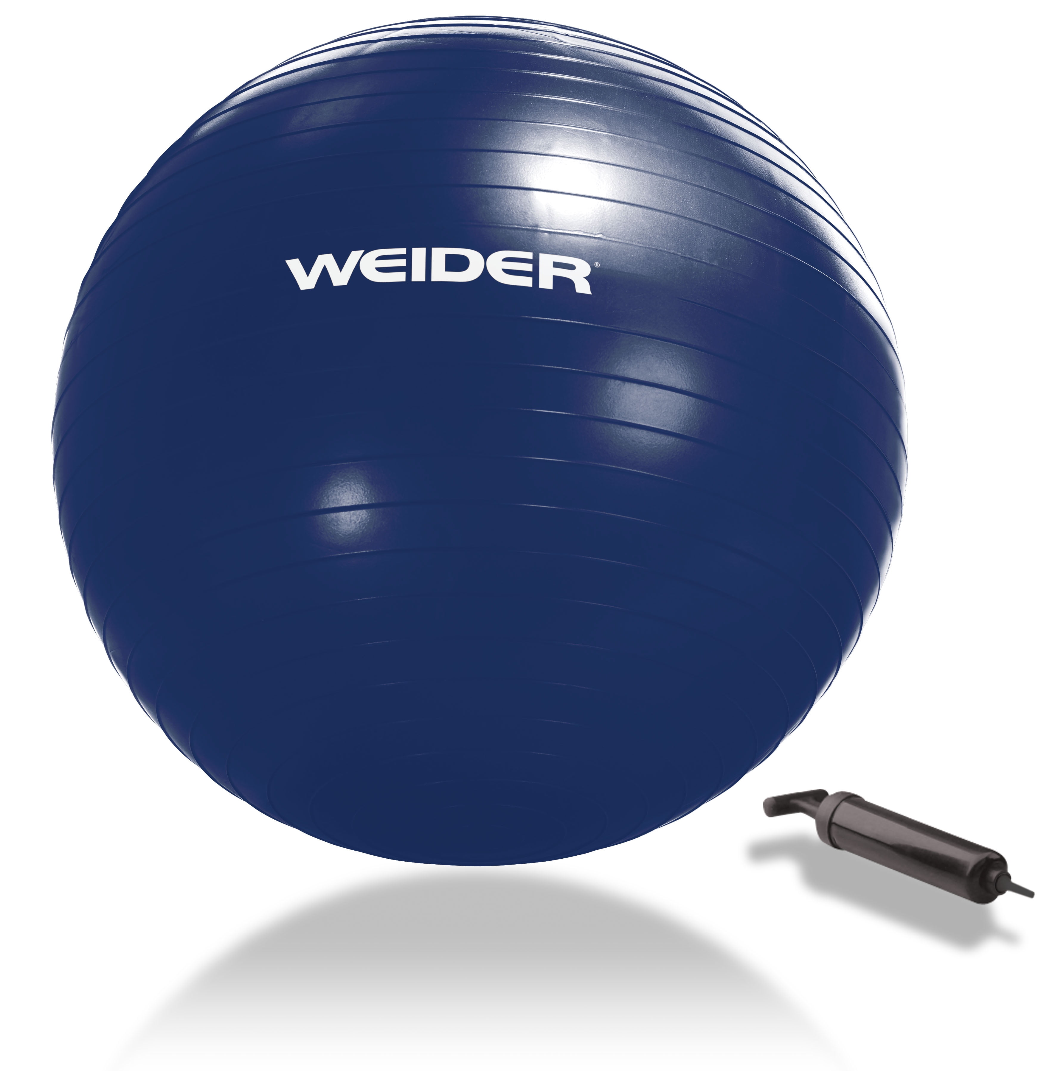 Weider Stability Exercise Ball, 55–75 cm with Included Hand Pump ...