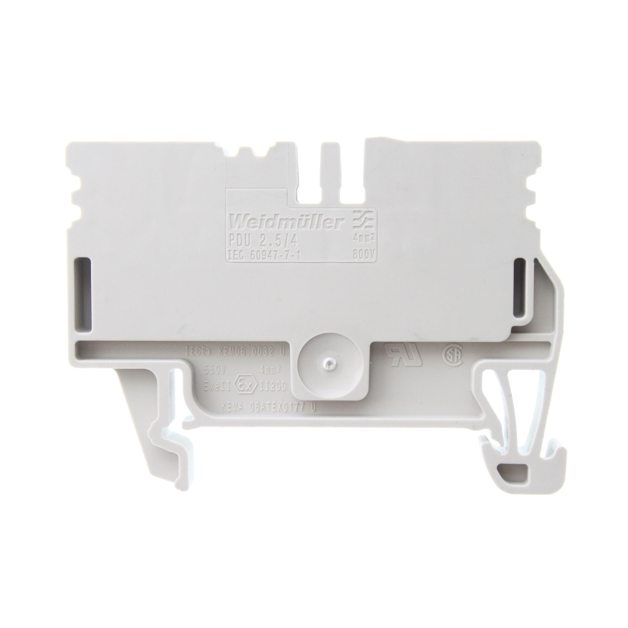 Weidmuller 1896110000 PDU-2.5/4 Push-In Feed-Through Terminal Block ...