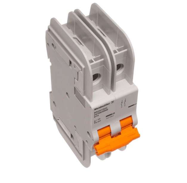 Weidmuller 2480390000, Circuit Breakers MCB 1077 2P C 20A ACDC ...