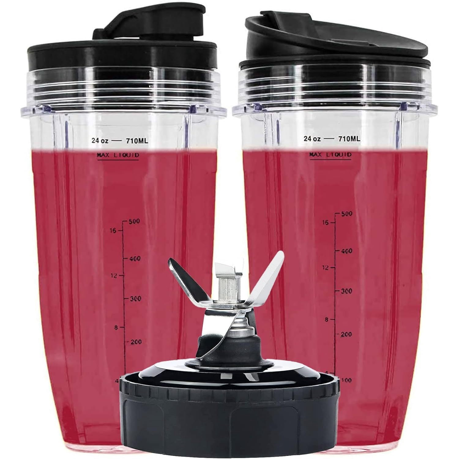 Weierken 24oz Cups Compatible with Nutri Ninja Auto IQ Series Blender ...