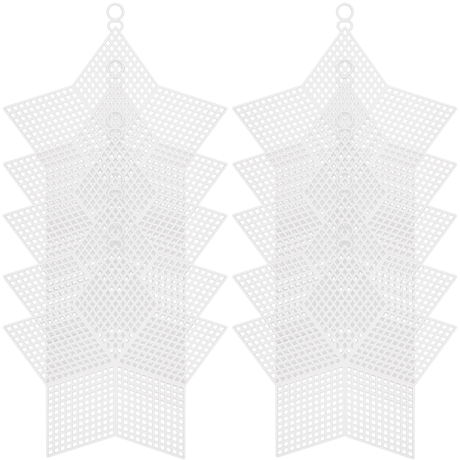 Weierla 10 Pcs Crafting Mesh Sheets Canvas for Plastic Bag Canvas Tote ...