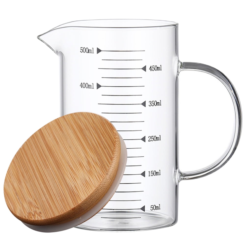 Weierla Home Accessory Measuring Cup Meter Glass with Lid Mixing ...
