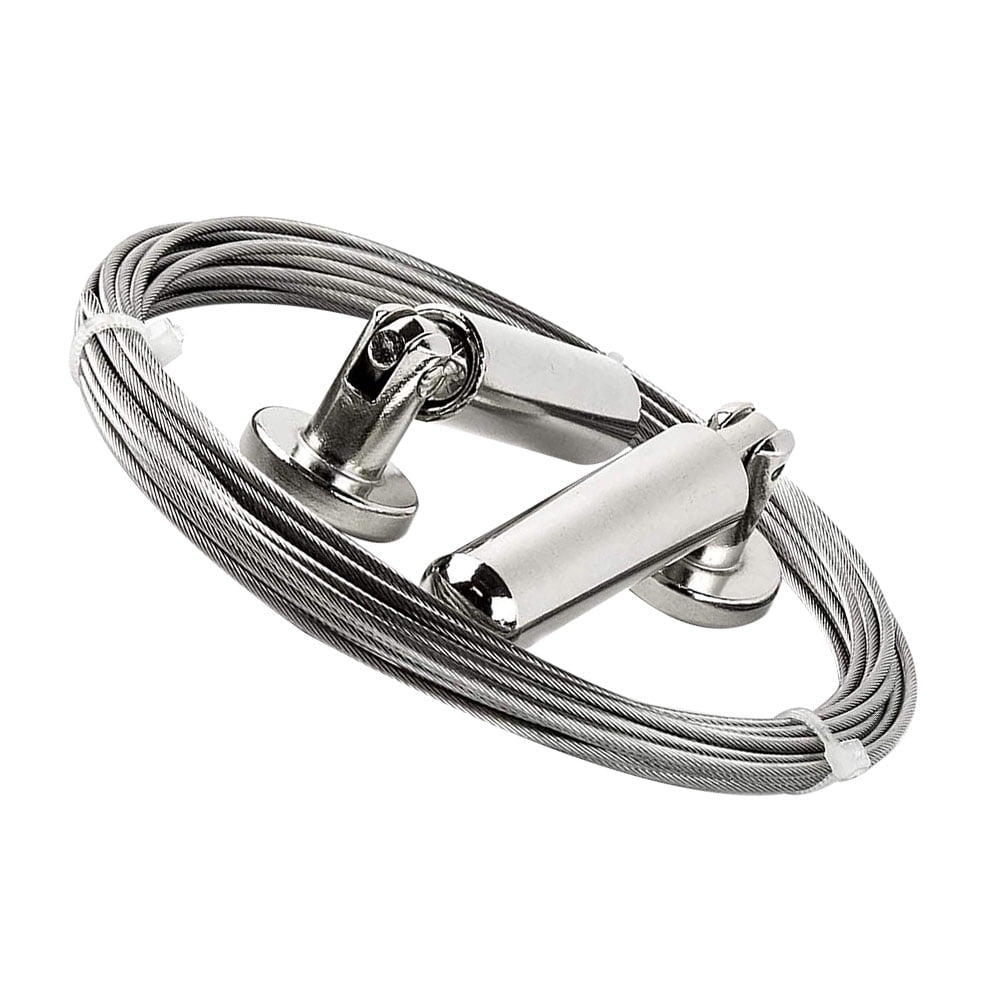 Weierla Wall Mount Curtain Rod Clothes Line Outdoors Curtain Drape Wire ...