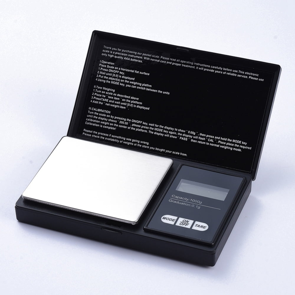 Weigh Gram Scale Digital Pocket Scale 1000g/0.1g Digital Grams Scale ...