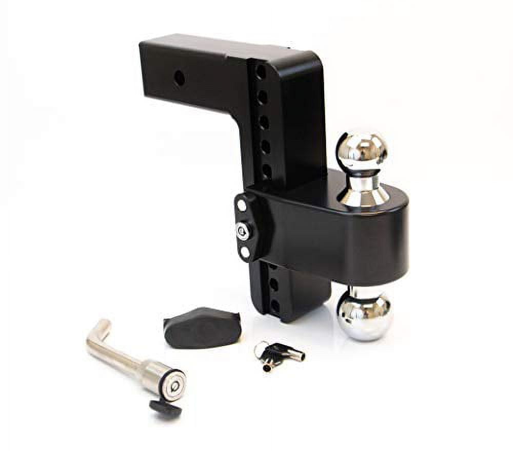 Weigh Safe 180 Hitch 4in Drop Hitch & 2.5in Shank (10K/18.5K GTWR) w ...