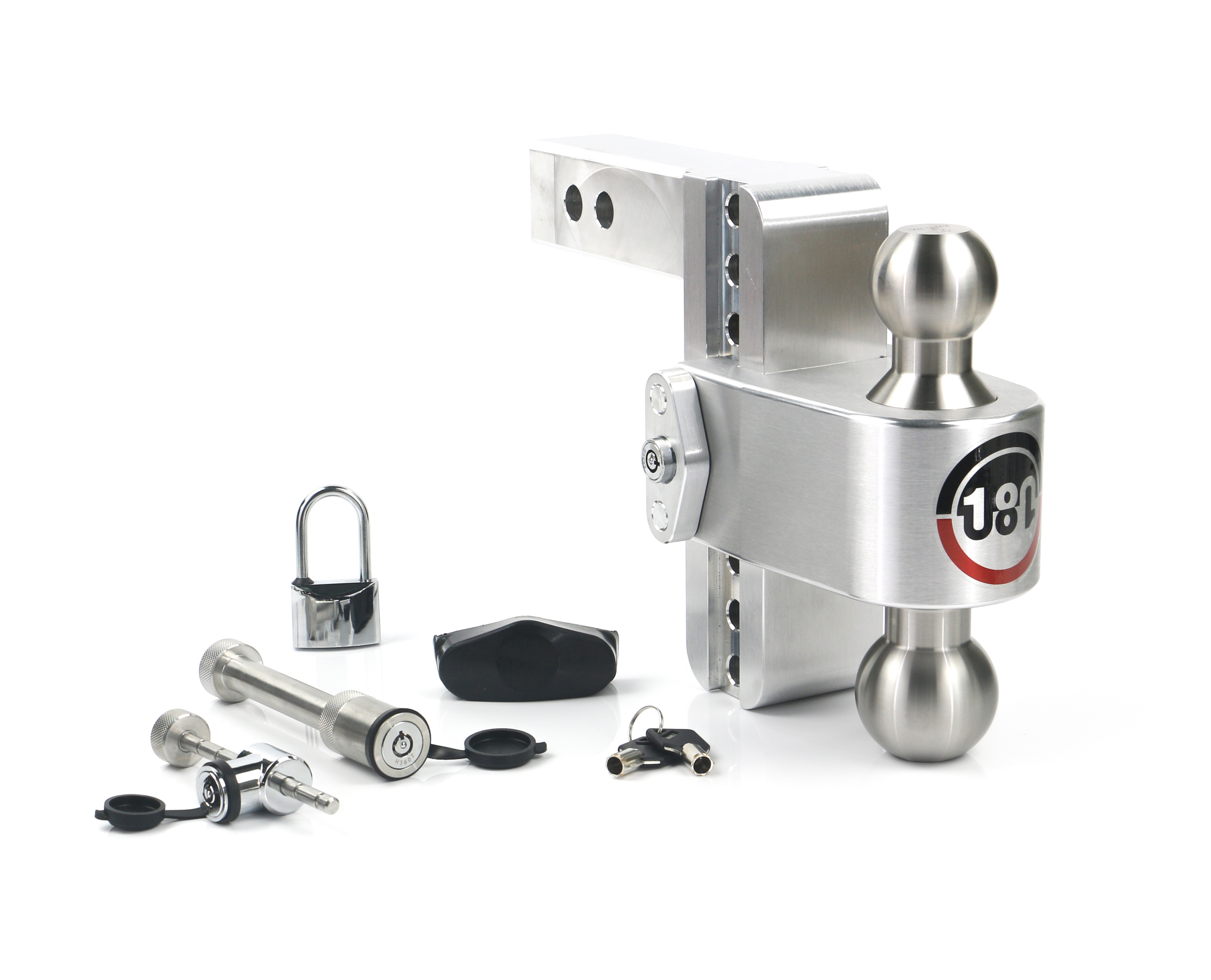 Weigh Safe Adjustable Trailer Hitch Ball Mount, 6" Adjustable Drop ...