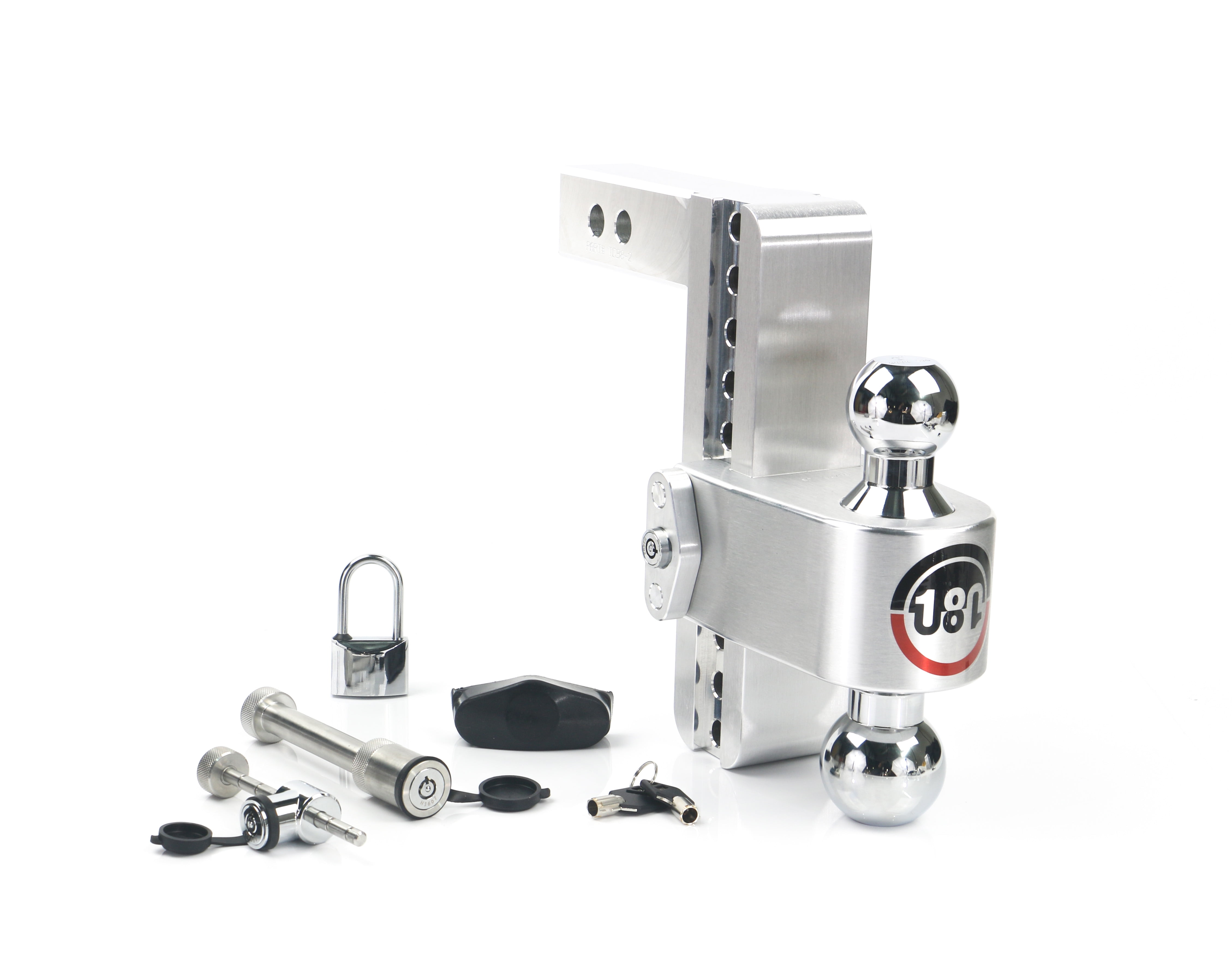 Weigh Safe Adjustable Trailer Hitch Ball Mount, 8" Adjustable Drop ...