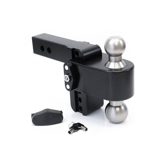 Weigh Safe LTB4-2-CER-BLA 4 in. Drop Cerakoted Trailer Hitch with ...