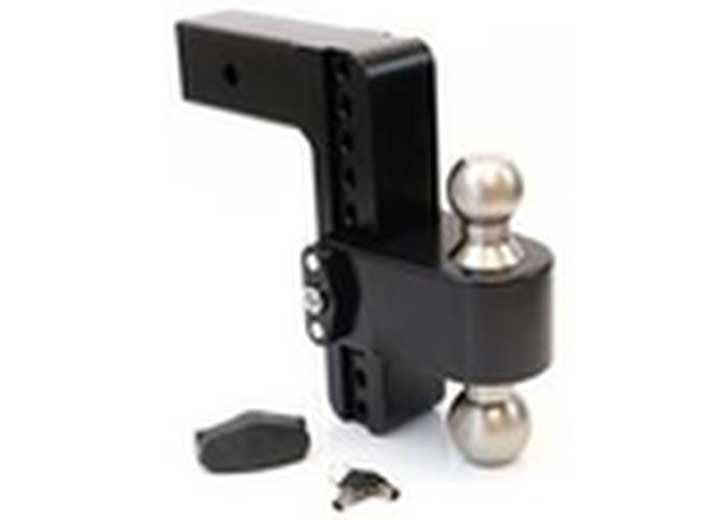 Weigh Safe LTB8-2.5-CER-BLA Turnover Ball 8In Drop Hitch W/ 2.5In Shank ...