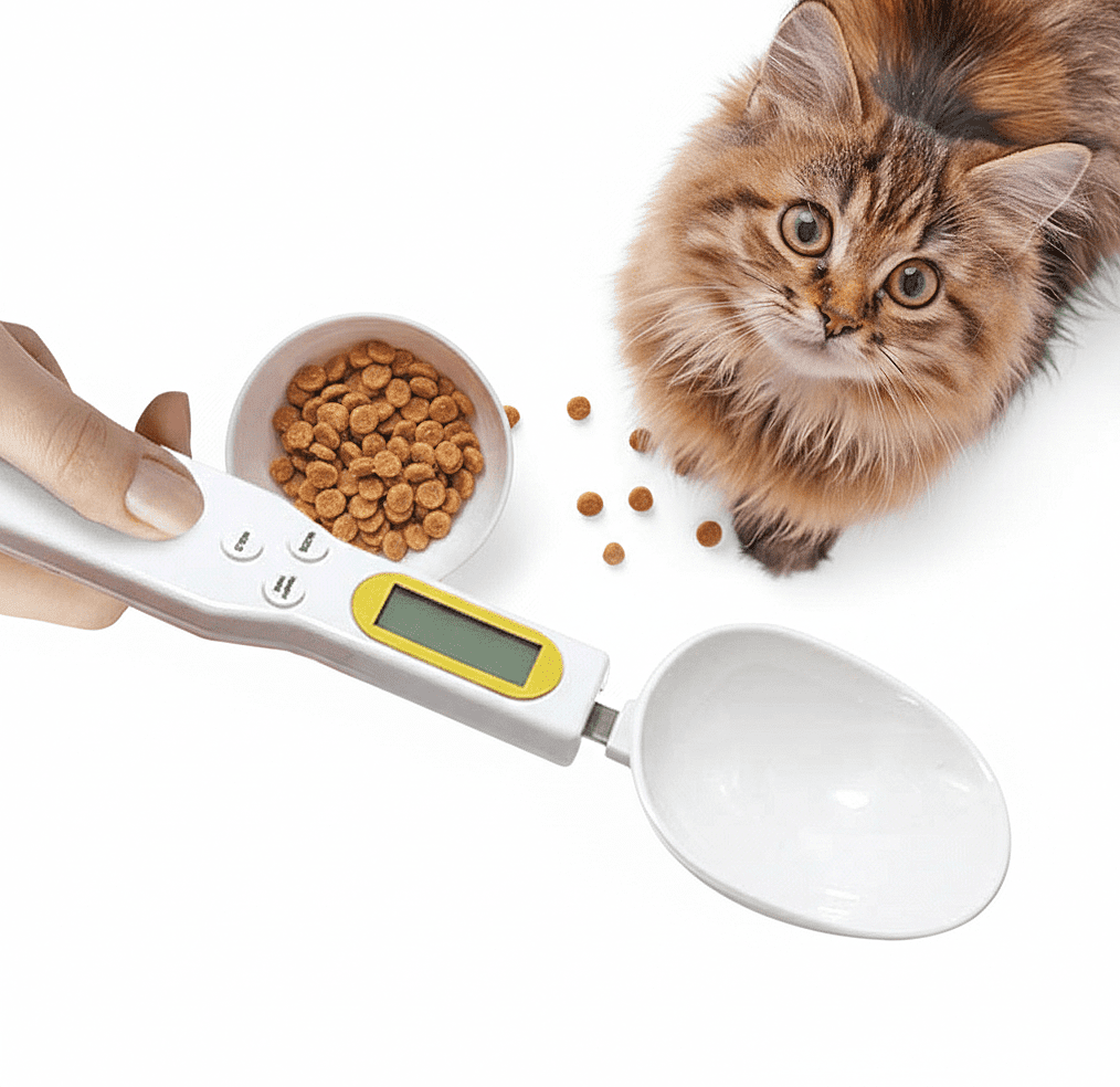 Weighing Spoon, Digital Food Measuring Scoop Scale for Dog and Cat Food ...
