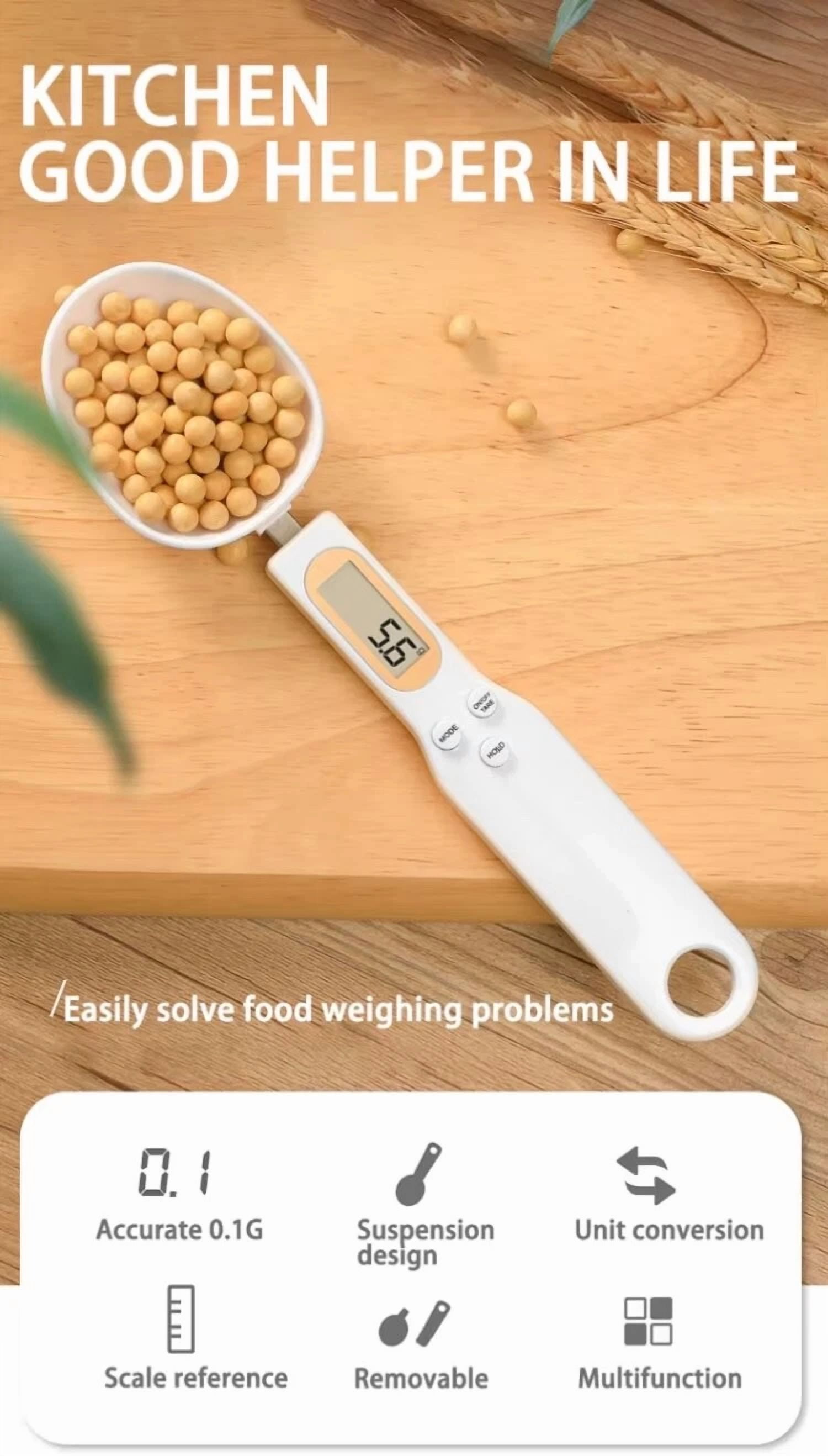 Weighing Spoon Scale Home Kitchen Tool Electronic Measuring Spoon ...