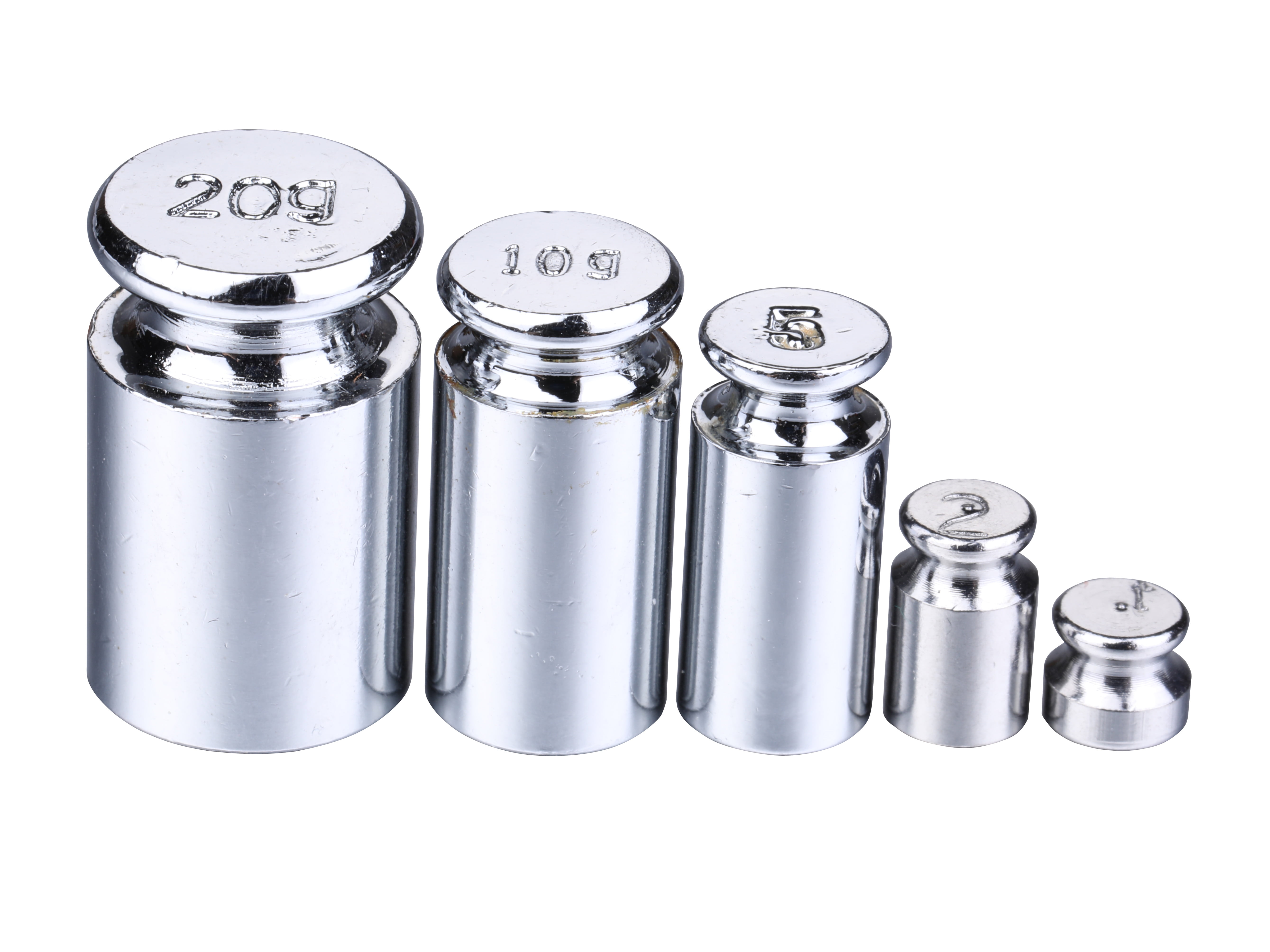 Weight 1g 2g 5g 10g 20g Grams Steel Chrome Calibration Scale Weight Kit Set for Digital Scale ...