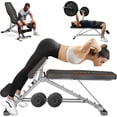 Weight Bench, 2 in 1 Workout Bench Roman Chair, Adjustable Weight Bench ...
