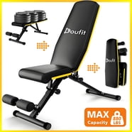 SuperFit Portable Folding Workout Weight Bench, Collapsible Adjustable ...