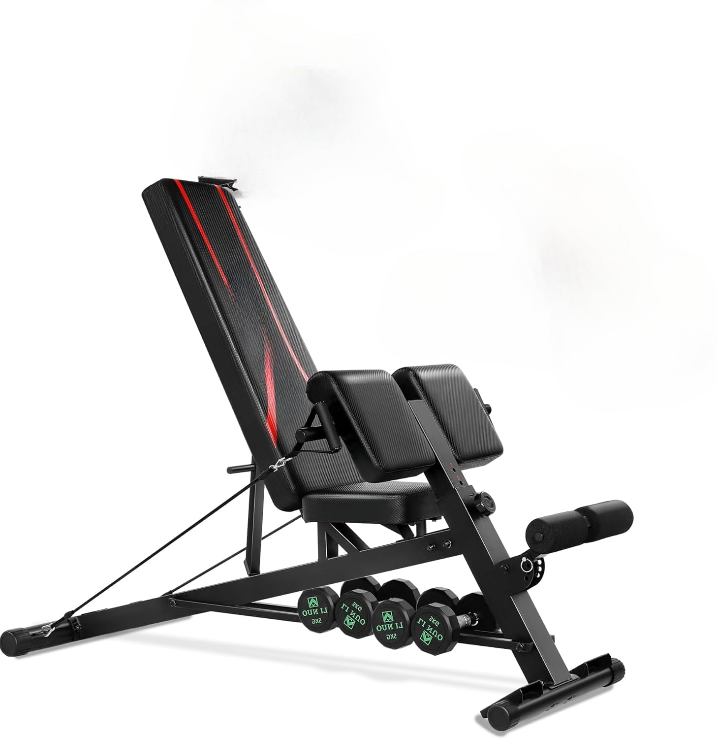 Weight Bench Set with Preacher Curl Hyper Back Extension, All-in-One ...