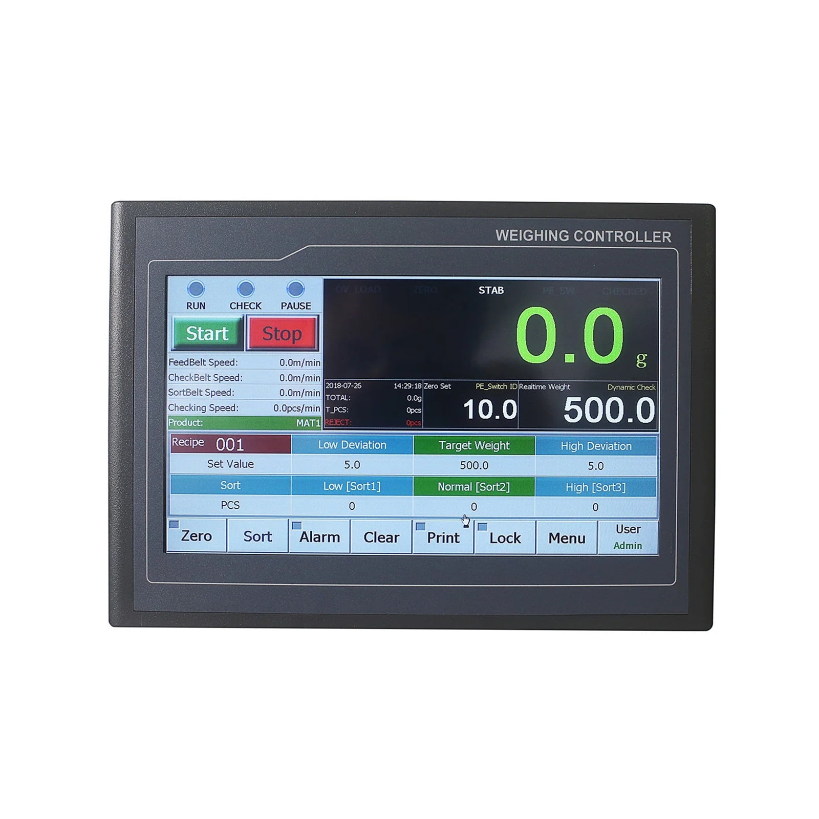 Weight Checking Indicator, Conveyor Belt Automatic Checkweigher ...