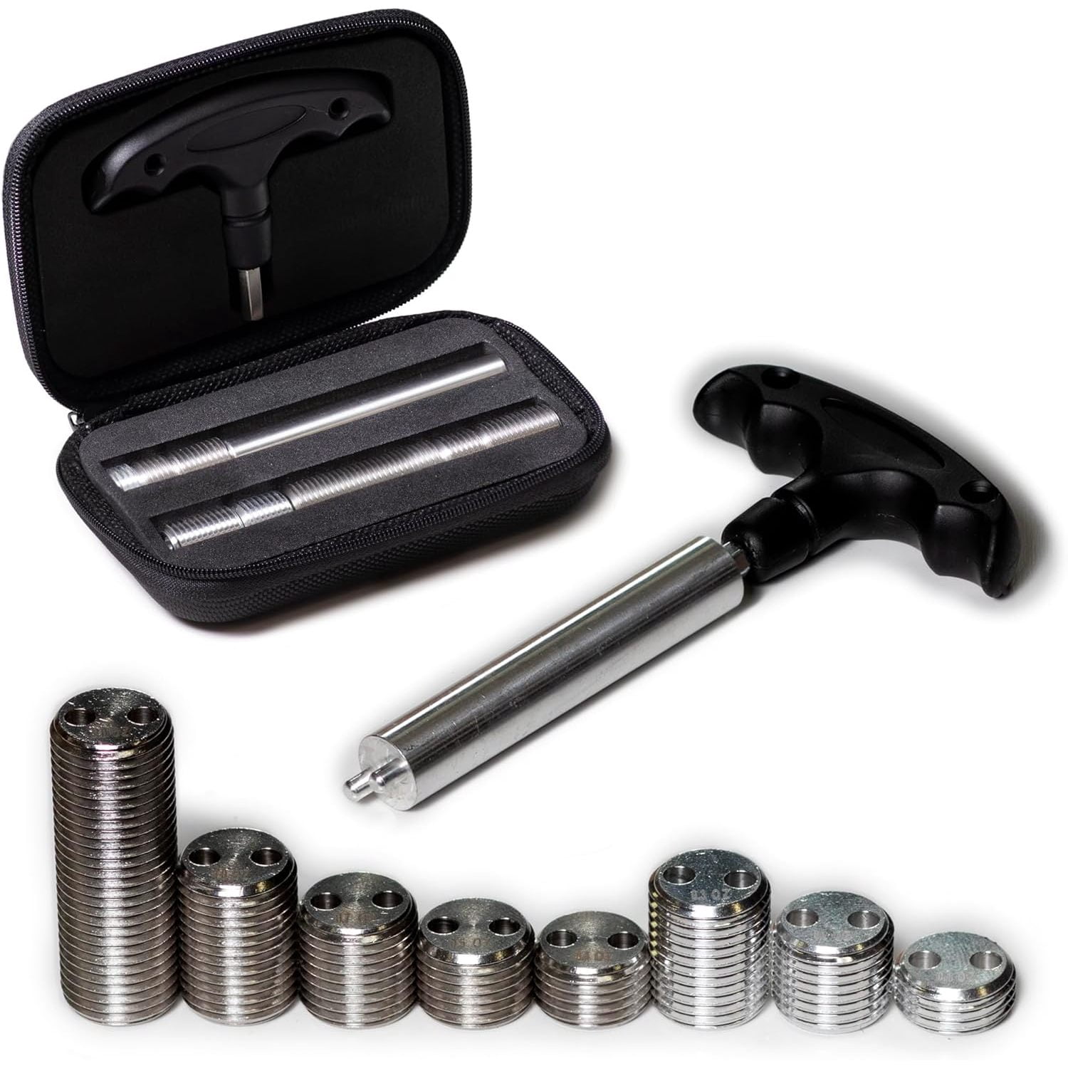 Weight Kit for Predator Pool Billiard Cues: 8 Weight Bolts + Tool with ...