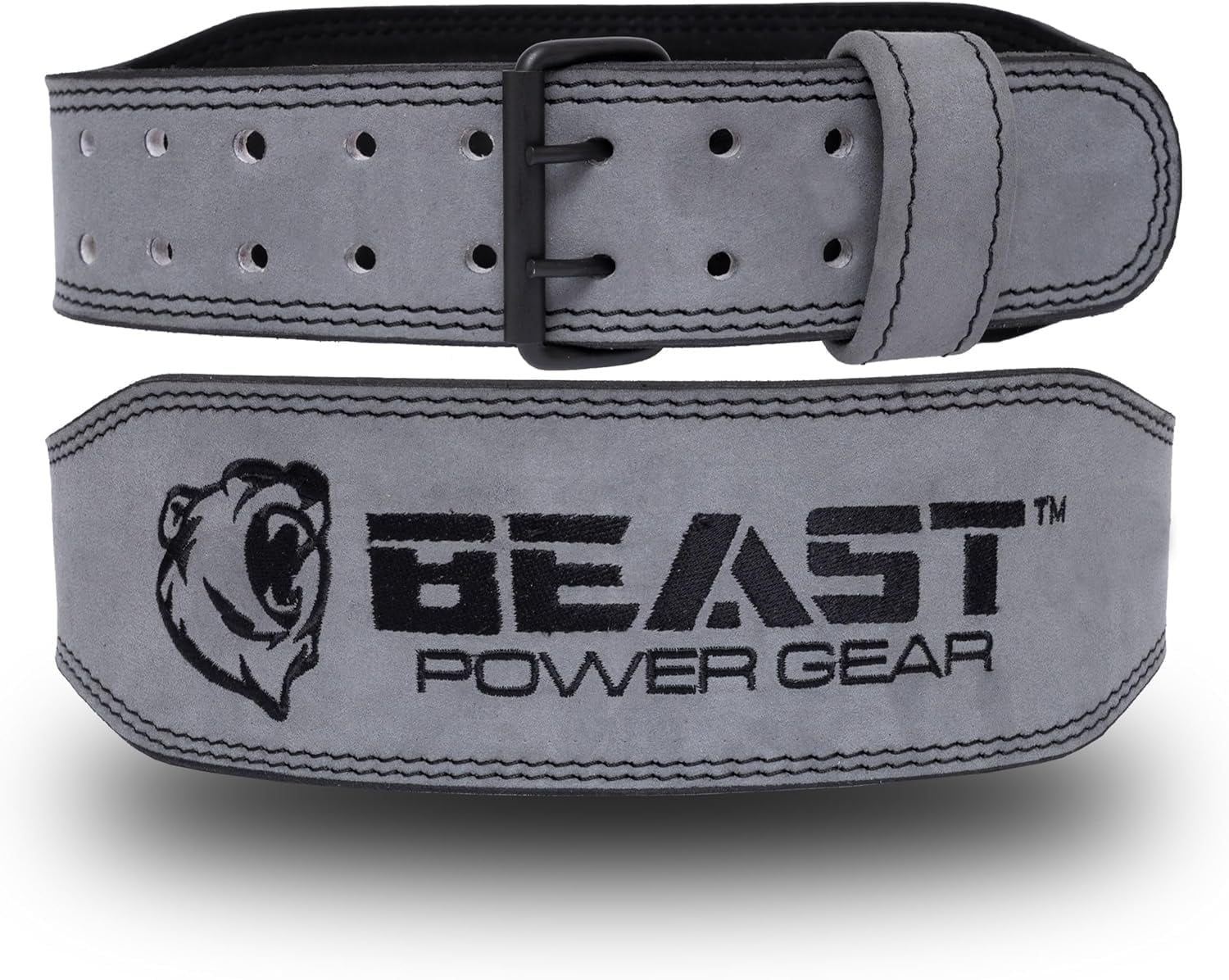 Beastpowergear Genuine Leather Gym Weight Lifting Belt 4" with Free ...