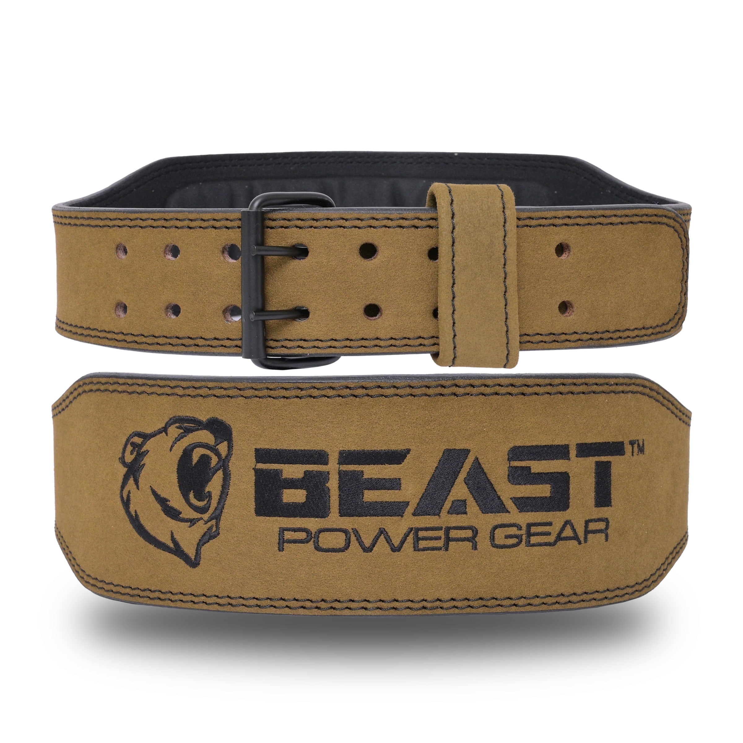 Weight Lifting Belt 4inch Leather Belt - Foam Padded Back Support Gym ...