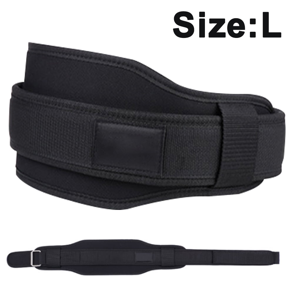 Weight Lifting Belt for Gym Fitness Training - Nylon Padded Double Belt ...