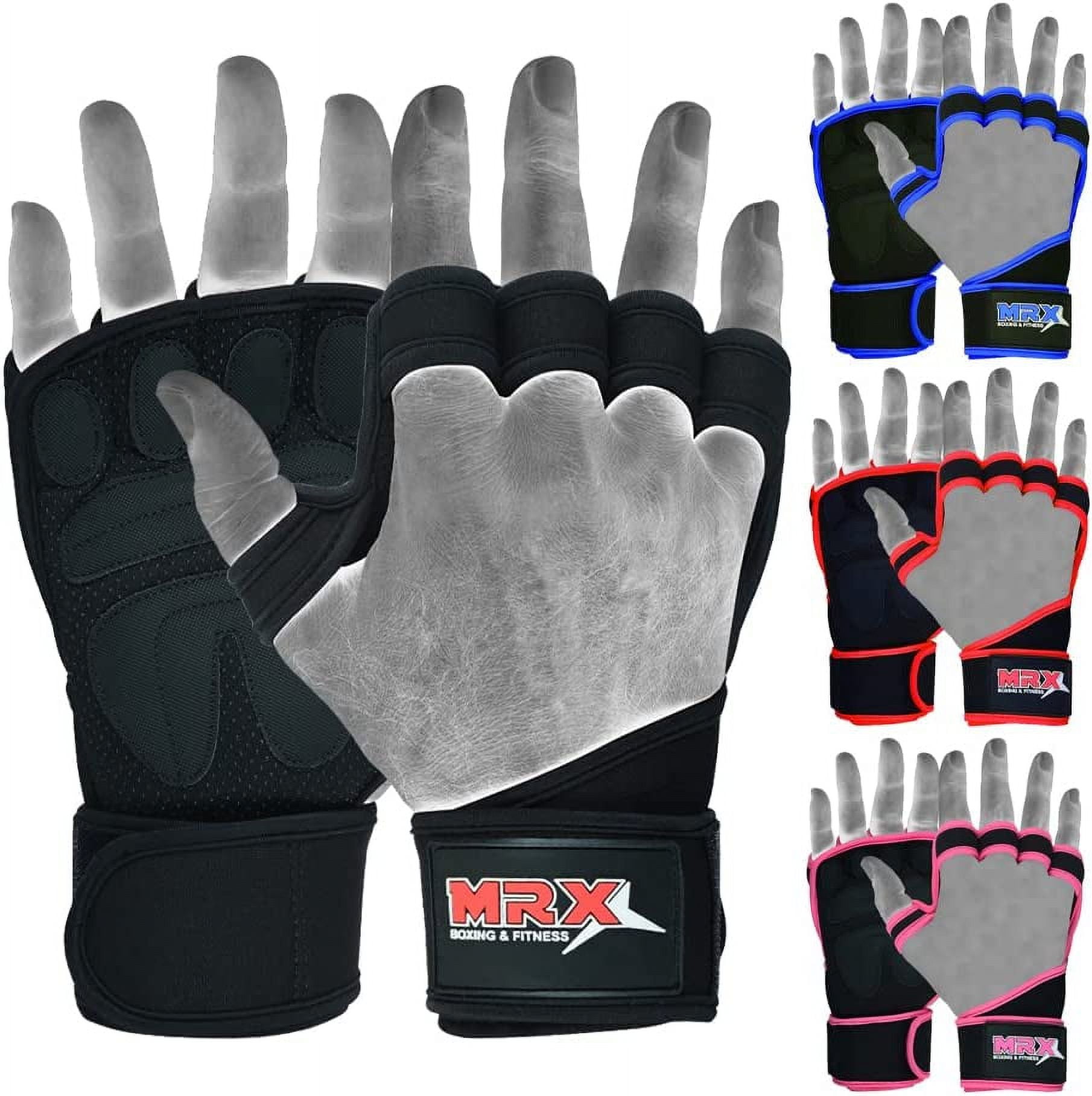 Weight Lifting Gloves with Neoprene Wrist Wraps, sticky Palm Protection ...