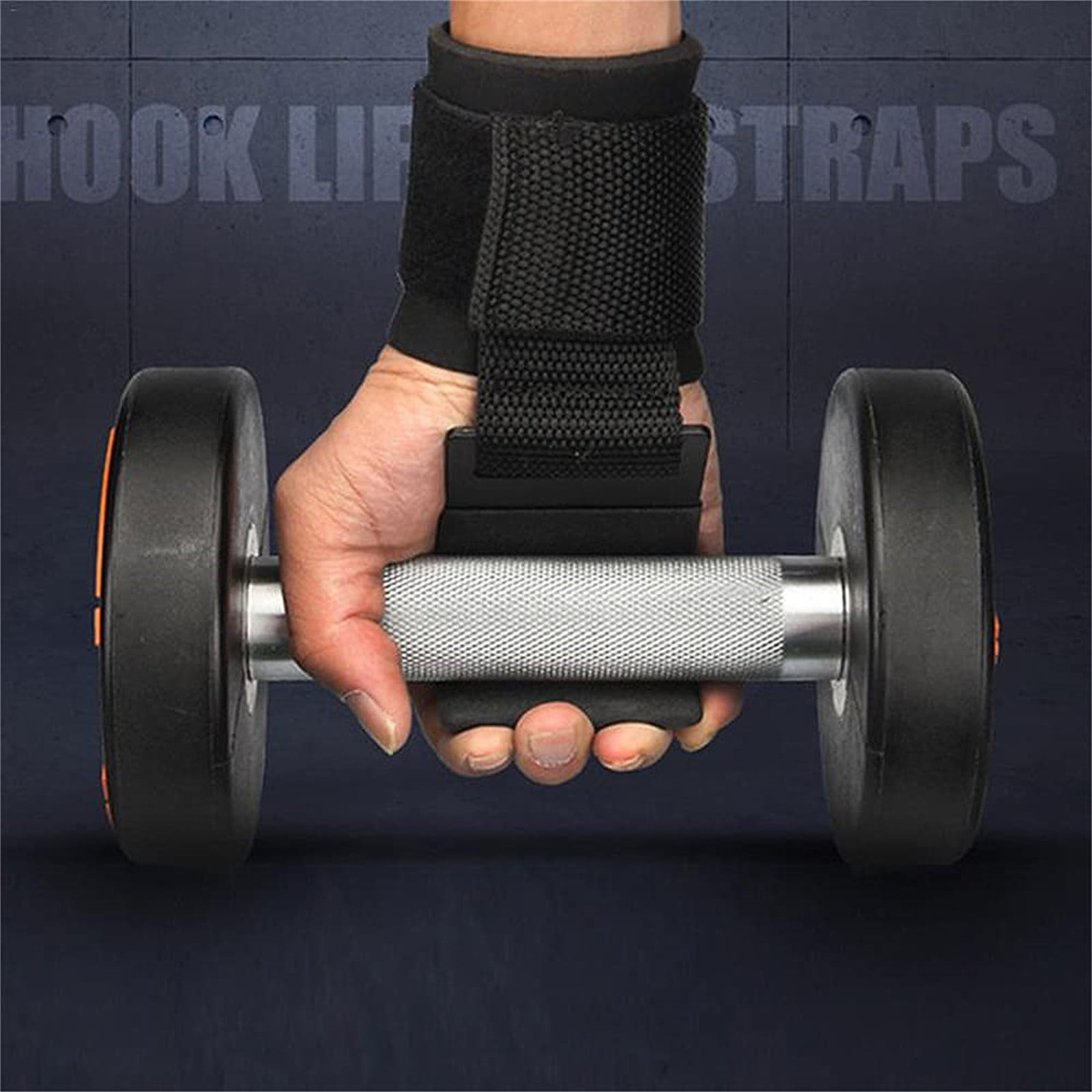 Weight Lifting Hooks with Padded Wrist Straps Gym Lifting Hooks for ...