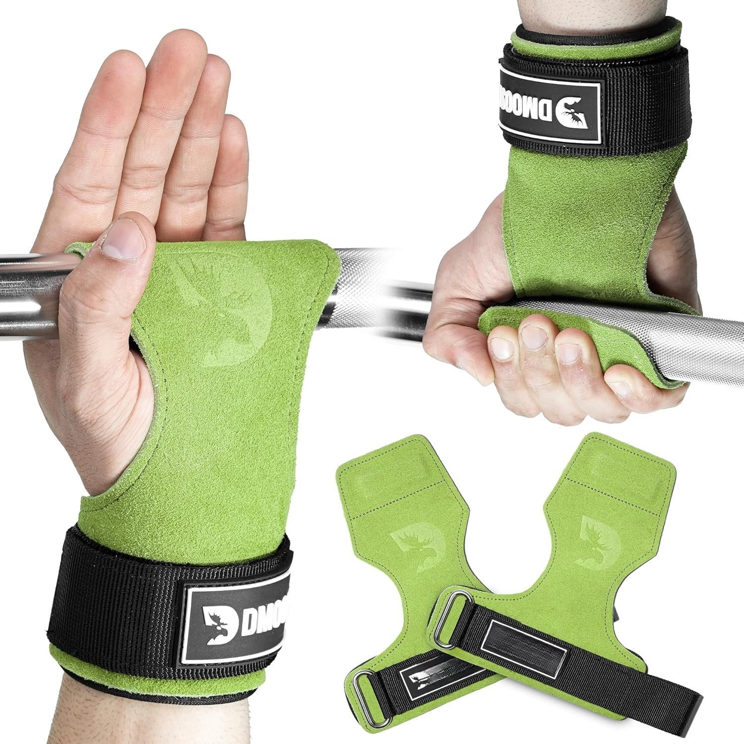 Weight Lifting Hooks (Pair) for Deadlifts, Pull Ups, Rows & Shrugs ...