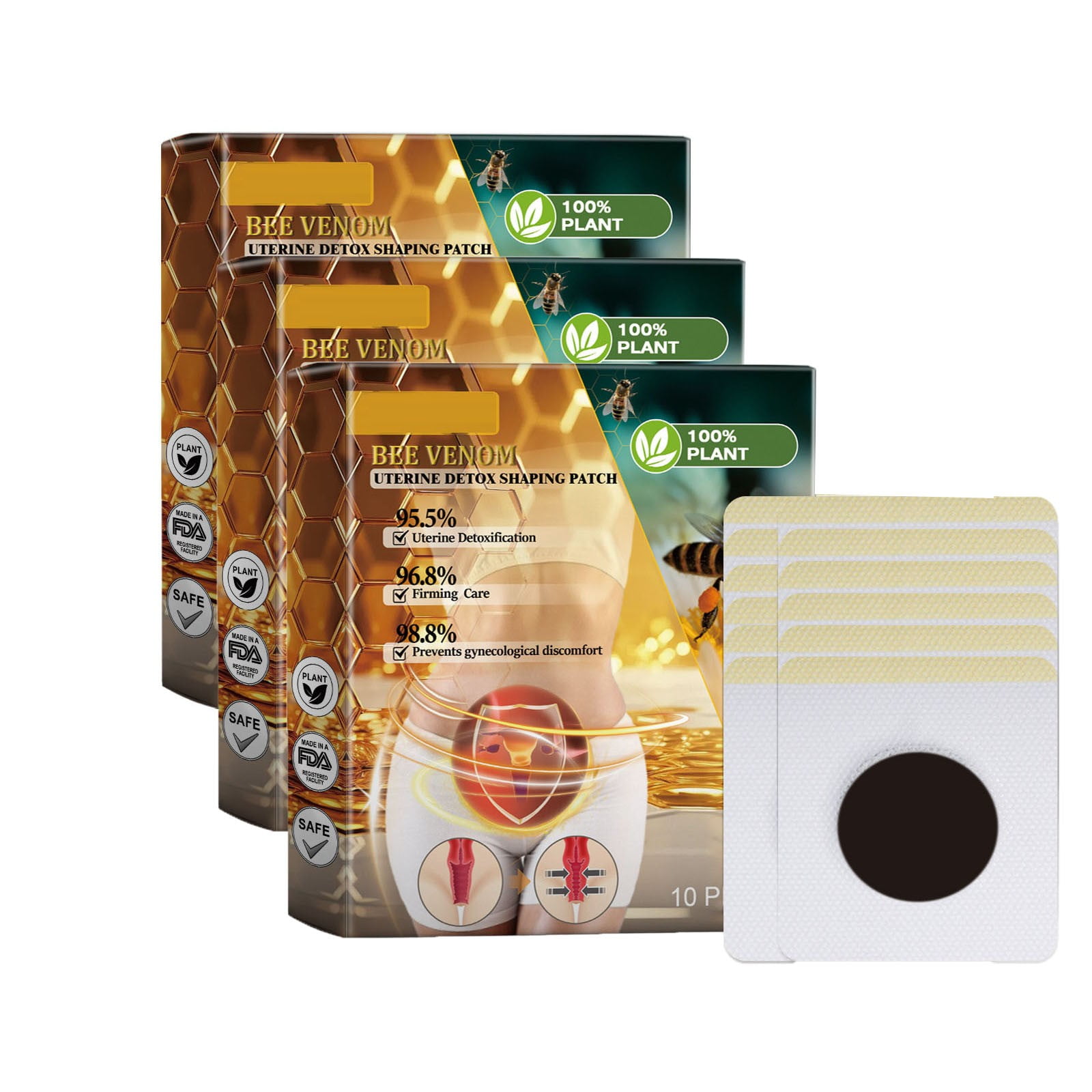 Weight Loss Patches for Belly Fat Bee Slimming Patches, Bee Lymphatic ...