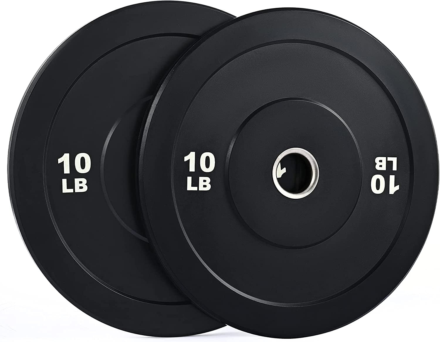 Weight Plate Set of 2, Twin 2" Bumper Plates for Strength and Training ...