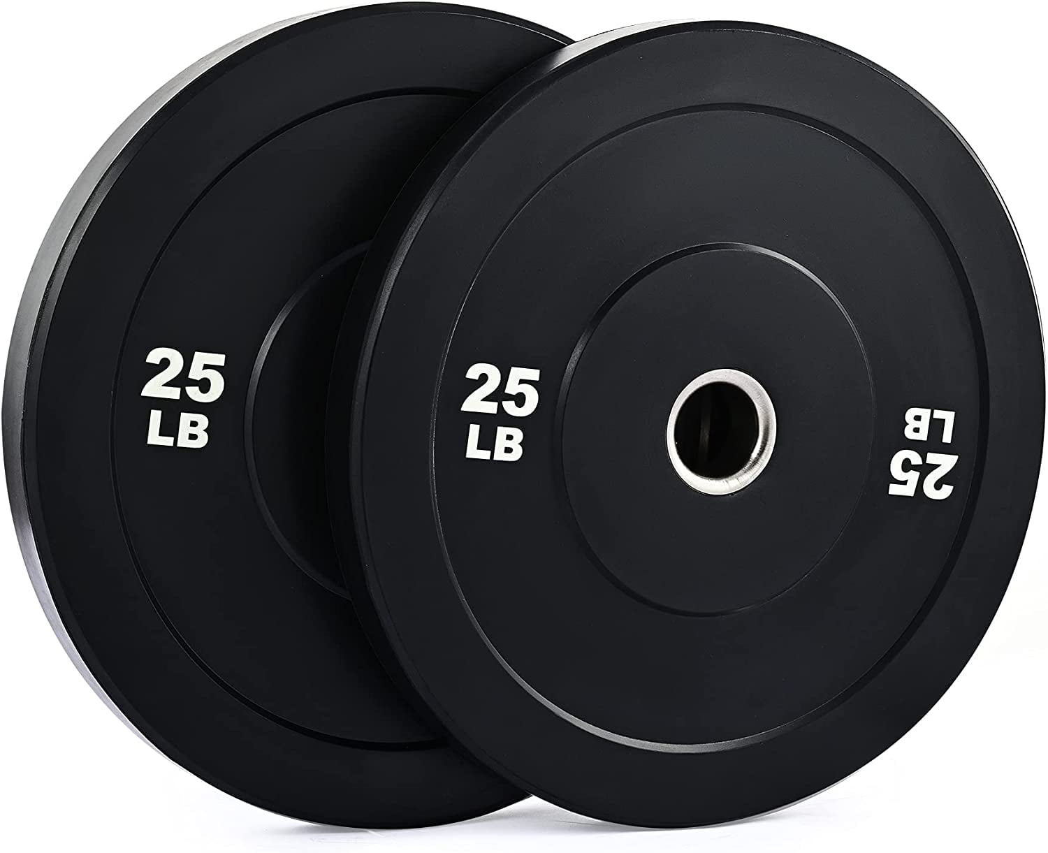 Weight Plate Set of 2, Twin 2" Bumper Plates for Strength and Training ...