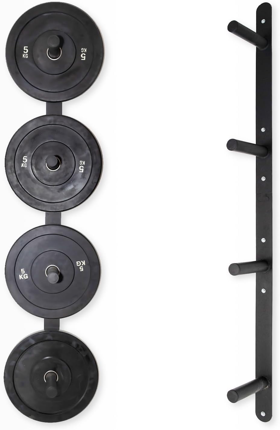 Weight Plate Storage Rack, Weight Plate Holder Wall Mounted Bumper ...