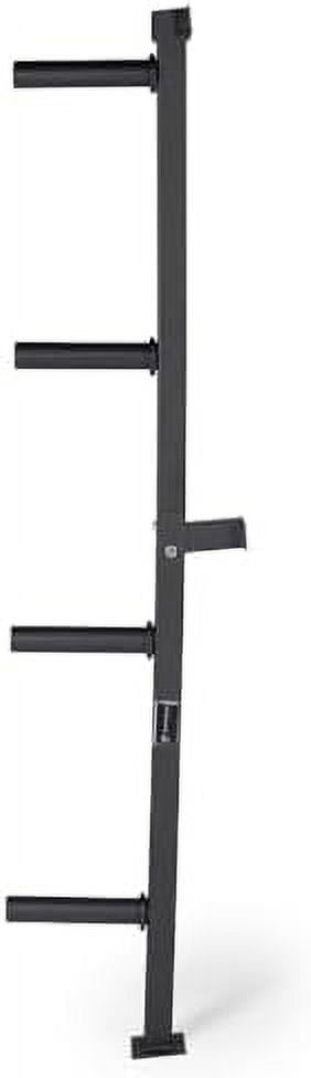 Weight Plate Wall Mounted Storage Rack, Angled 4-Peg Design, Olympic ...