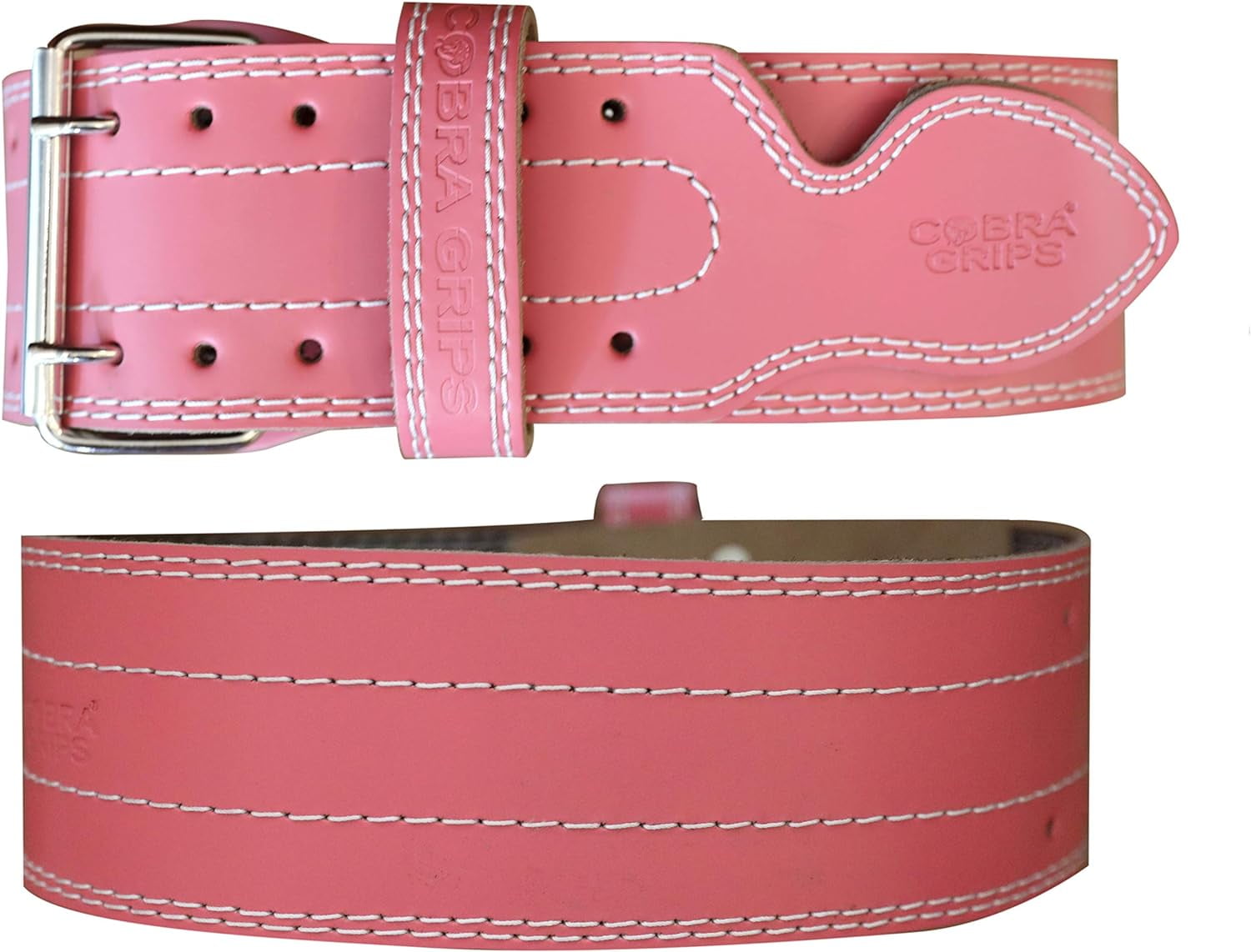 Weight Power Lifting Belt 4” Wide Cobra Grips Premium Genuine Leather ...