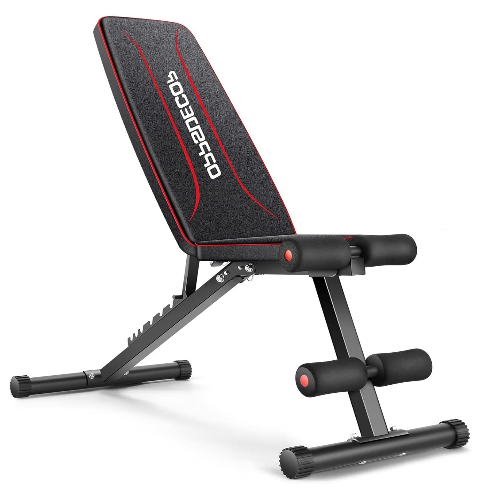 Weight Press, Sturdy Durable Foldable Workout with Adjustable Backrest ...