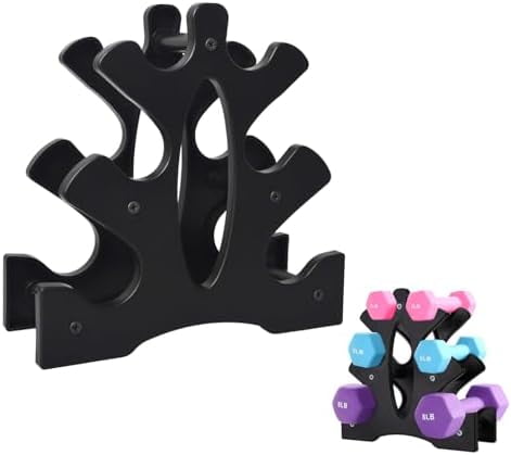 Weight Rack for Dumbbells 3 Tier, Plastic Dumbell Rack, Compact Weight ...