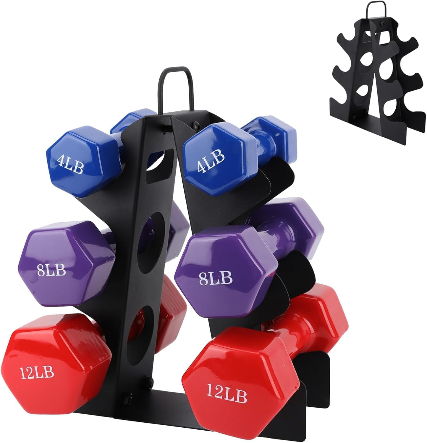Weight Rack for Dumbbells(Dumbbells not Included), Compact A-Frame ...