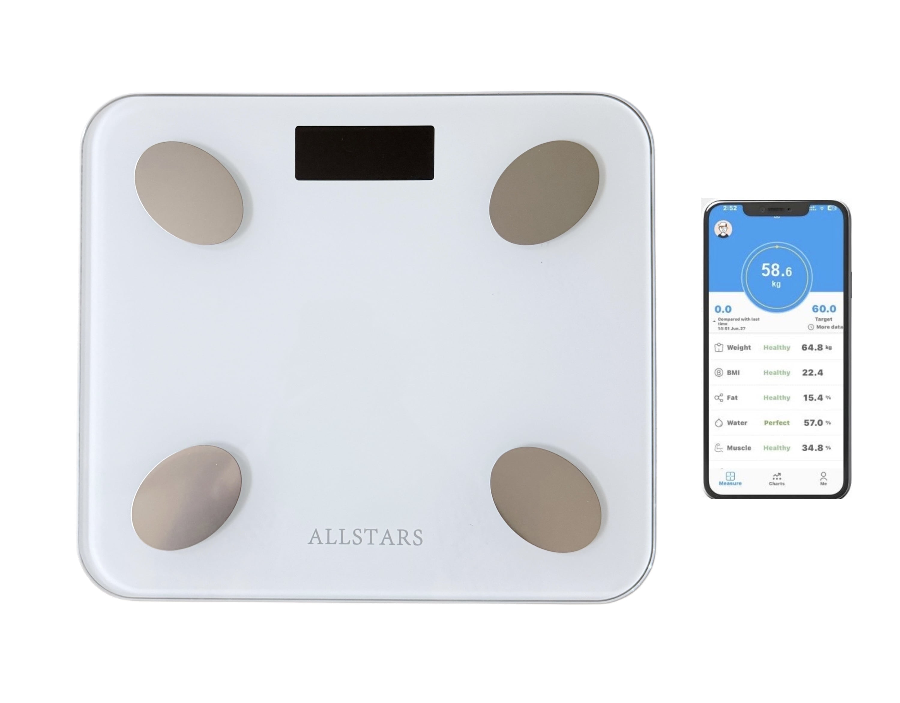 Weight Scale - Smart Bluetooth Scale for Body Fat, BMI & Weight ...