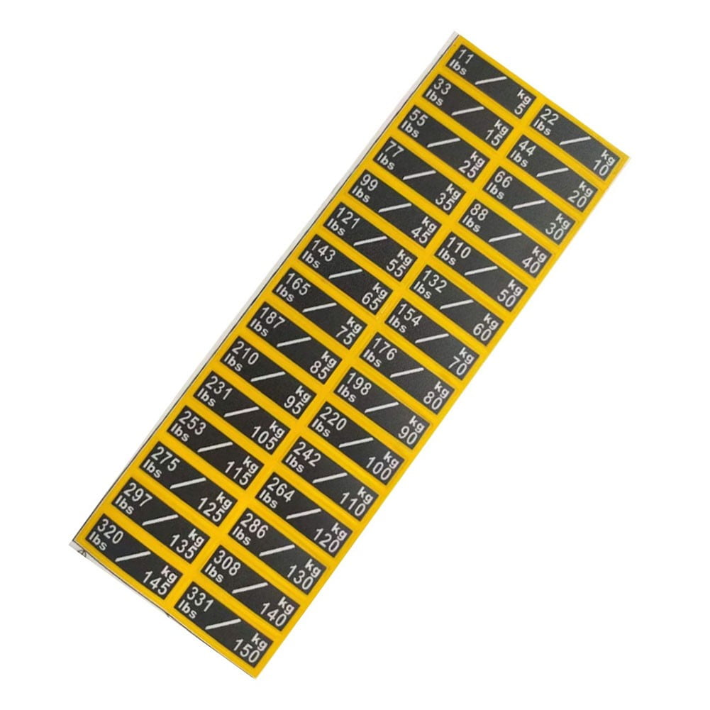 Weight Stack Labels Gym Equipment Weight PlateSticker Fitness Equipment ...