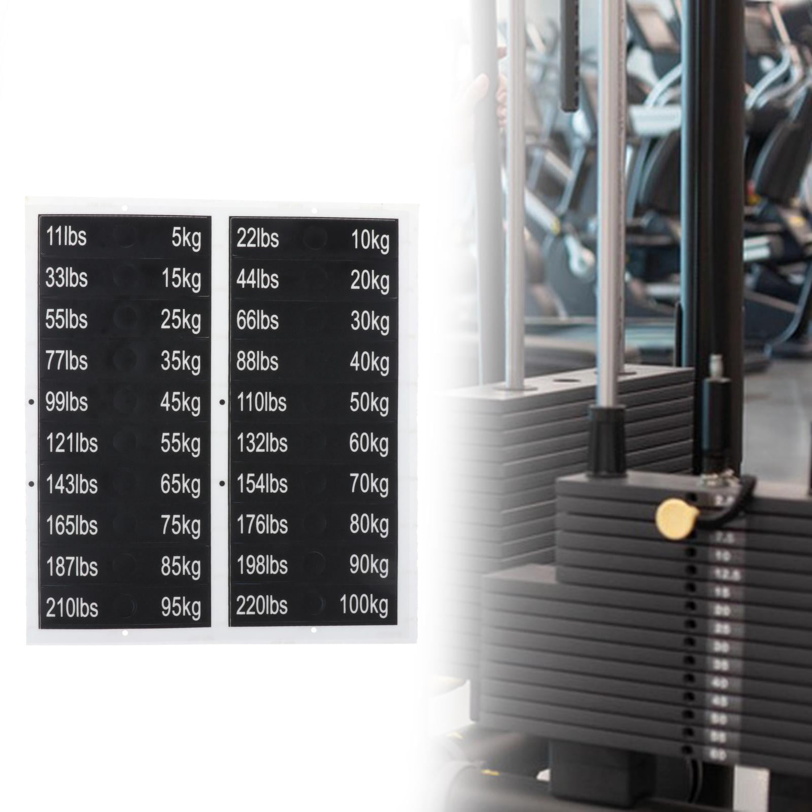 Weight Stack Labels Weight Tags Self Adhesive Number Stickers for ...