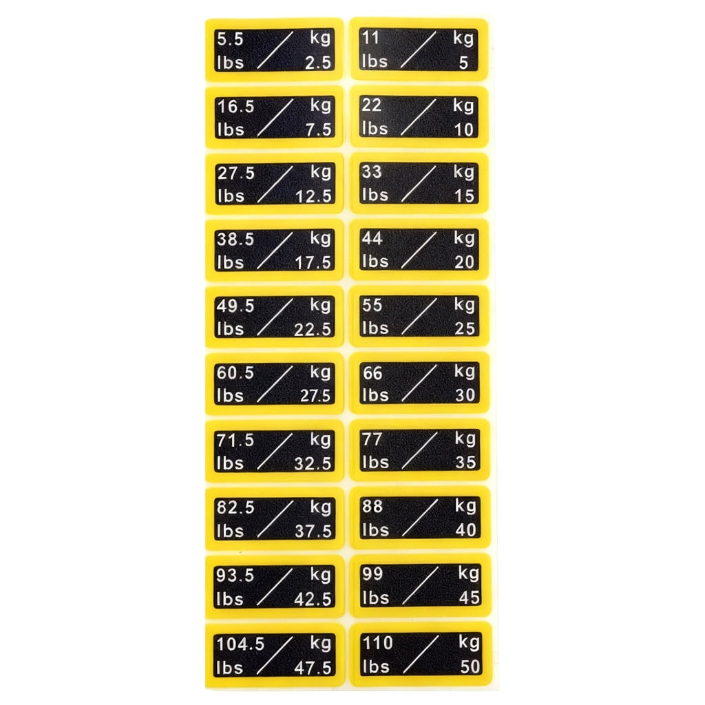 Weight Sticker PVC Waterproof Accurate Weight Identification for ...
