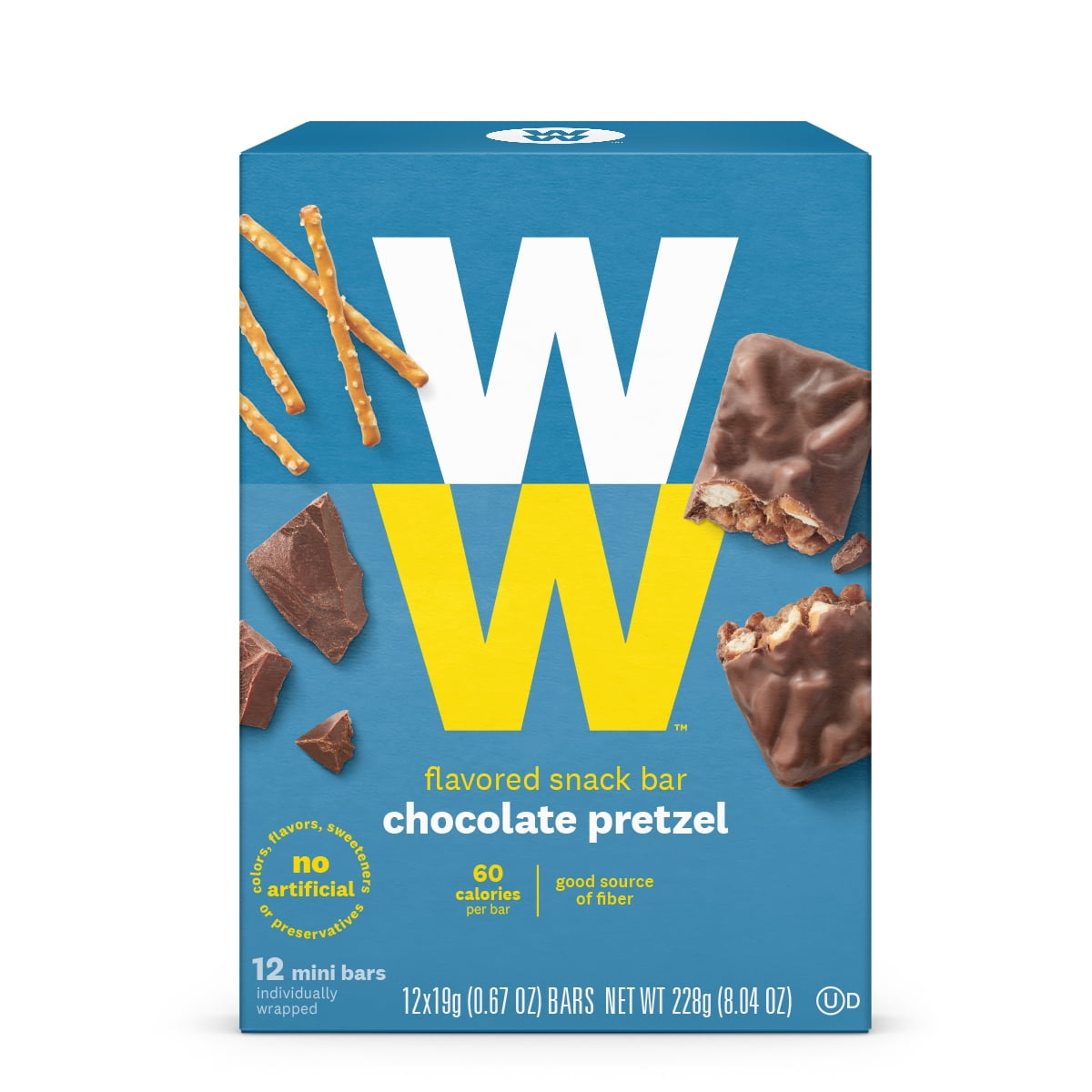 WW Snack Food - Sweet Chocolate Pretzel Mini Bar - Walmart.com