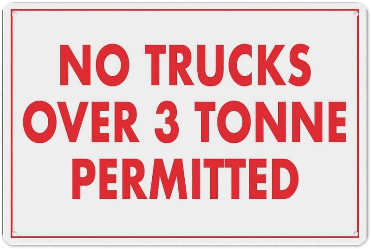 Weight based Traffic Restriction Sign Limiting Trucks Over 3 Tonne to ...