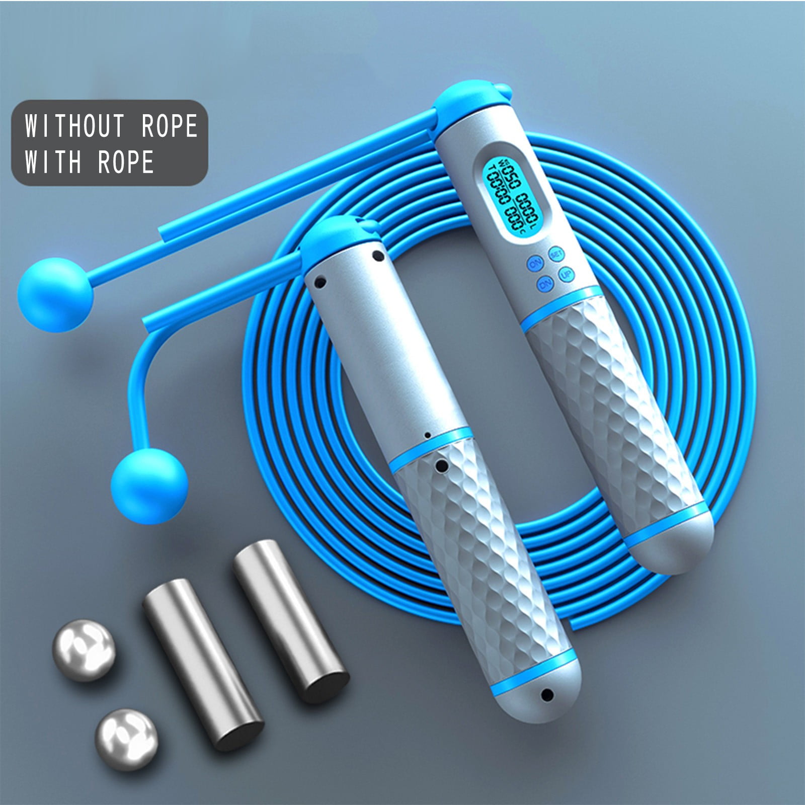 Weighted Ball Jump Rope - Dynamic Full-Body Workouts with Detachable ...