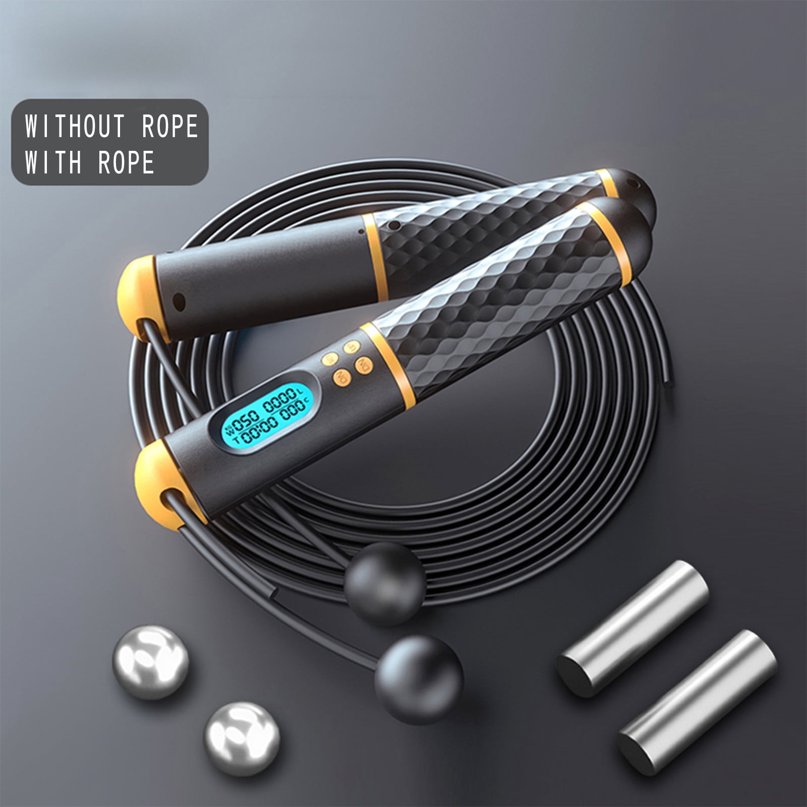 Weighted Ball Jump Rope - Dynamic Full-Body Workouts with Detachable ...