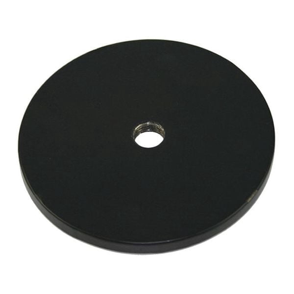 Weighted Base, Iron, 1/4 in H, 3 3/4 in L, 3 3/4 in W, Black(WB.3 ...