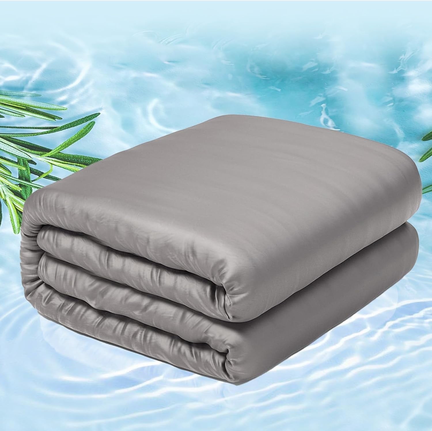 Weighted Blanket 7lbs 50''x60'' Bamboo Luxury Weighted Blankets for ...