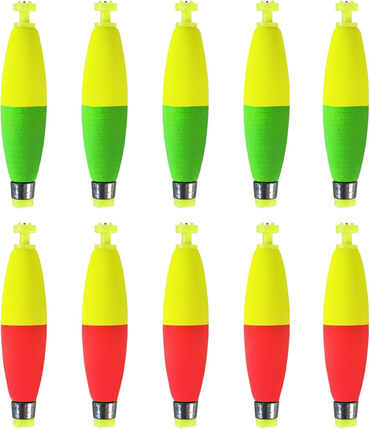 Weighted Bobbers for Fishing Floats Cigar Shape EVA Foam Snap-on ...