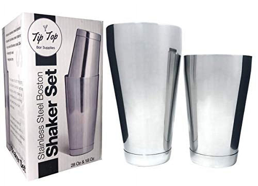 Weighted Boston Shaker set by Tip Top Bar Supplies - 2 Piece Stainless ...